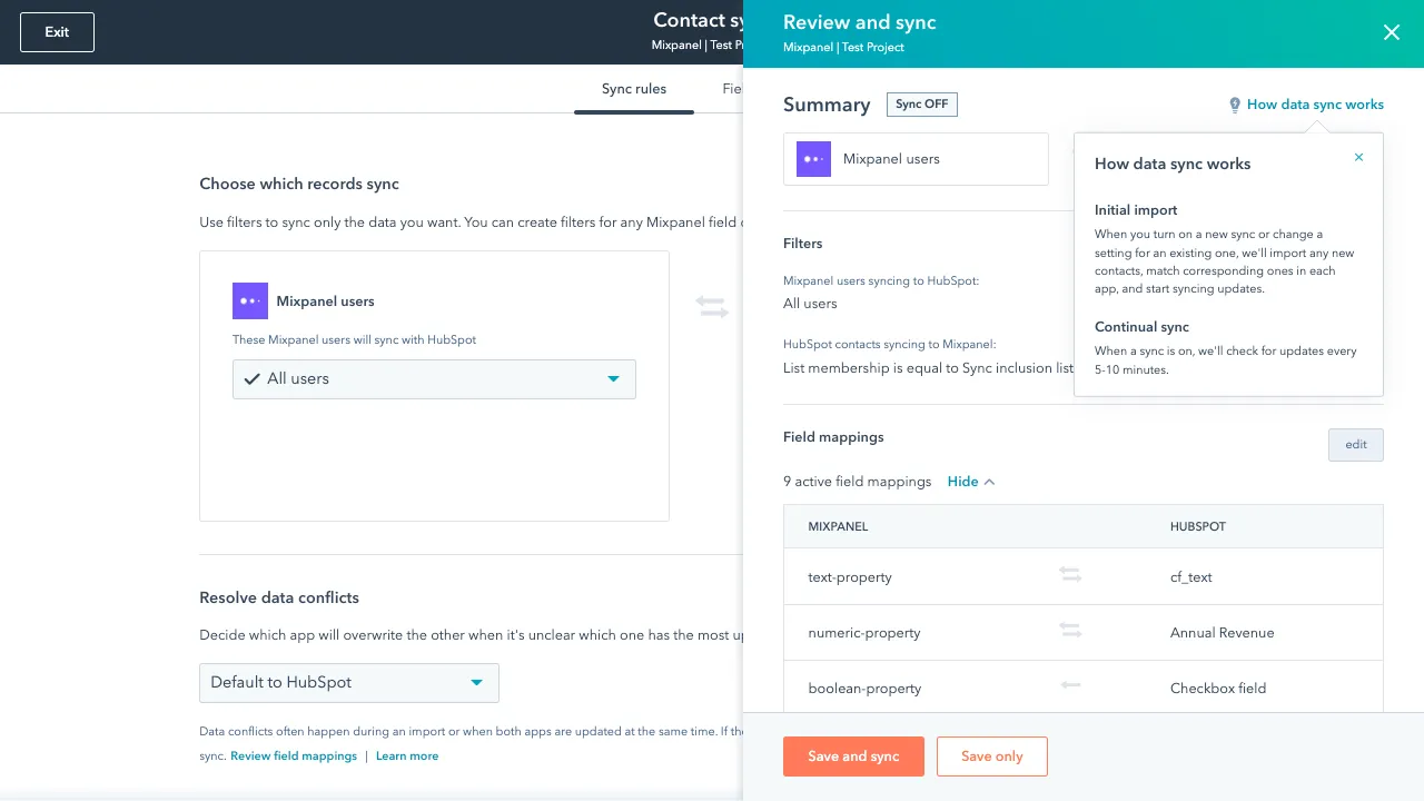HubSpot - Mixpanel Integration Directory